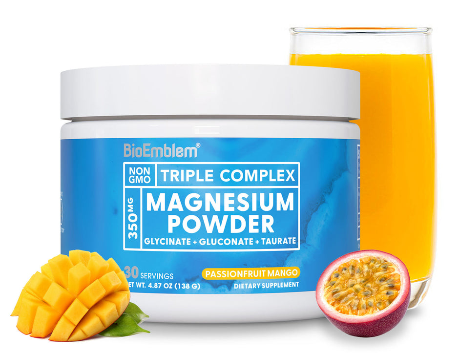 BioEmblem Magnesium Glycinate, Turmeric Curcumin, Malate, & Citrate ...